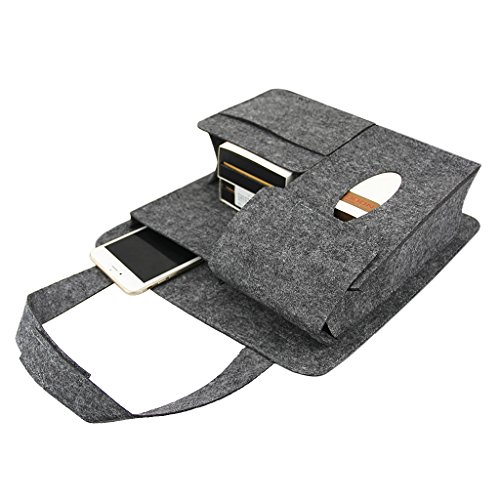 Car Organizer Car Storage Pockets Van Tidy Car Seat Back Organizer Hanging Bag Felt Storage Pocket Pouch Bin Stroller Bag Home Dorm Bedside Caddy Tissue Box Case Car Tidy Holder Multi-Pocket