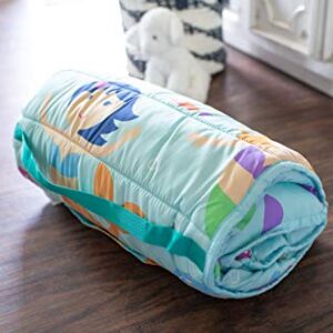 Wildkin Microfiber Nap Mat with Reusable Pillow for Boys and Girls, Perfect for Daycare and Preschool Toddler Sleeping Mat, Soft Cotton Blend Materials Nap Mat for Kids (Mermaid)