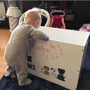 My Bambino Personalized Boys Gray Elephant Toy Box