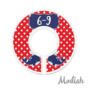 Modish Labels Baby Clothes Size Dividers, Baby Closet Organizers, Size Dividers, Baby Closet Organizers, Closet Dividers, Clothes Organizer, Neutral, Boy, Girl, Nautical, Anchors, Sail Boats (Baby)