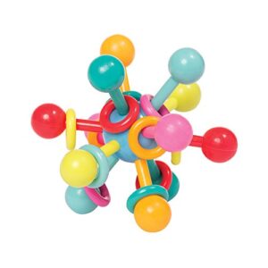 manhattan toy atom rattle & teether grasping activity baby toy