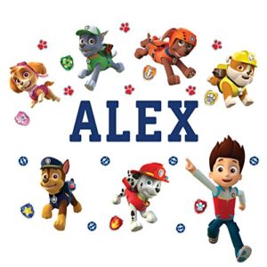 Oliver's Labels Premium Personalized Life Sized Wall Decal for Kids Room Décor - Peel & Stick, Removable (PAW Patrol™)