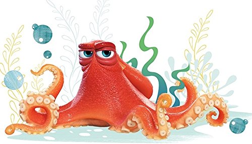 10 Inch Hank Octopus Finding Dory Nemo 2 Movie Removable Peel Self Stick Adhesive Vinyl Decorative Wall Decal Sticker Art Kids Room Home Decor Boys Children Nursery Baby 10x6 inches