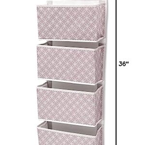 Delta Children Deluxe 4 Pocket Water-Resistant Organizer, Infinity/Pink