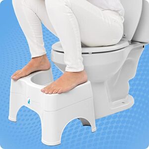 Squatty Potty The Original Bathroom Toilet Stool - Adjustable 2.0, Convertible to 7" or 9" Height with Removable Topper for Adults and Kids