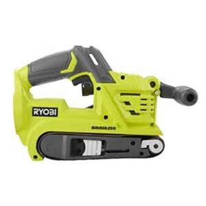 RYOBI P450 One+ 18V Lithium Ion 3 x 18 inch Brushless Belt Sander w/ Dust Bag and Included Sanding Pad (Battery Not Included, Tool Only)