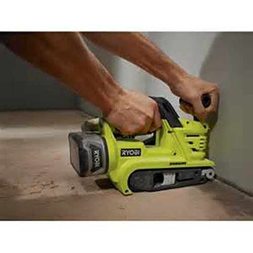 RYOBI P450 One+ 18V Lithium Ion 3 x 18 inch Brushless Belt Sander w/ Dust Bag and Included Sanding Pad (Battery Not Included, Tool Only)