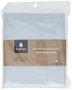 kushies organic change pad, blue