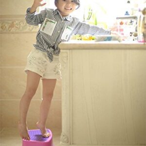 LANKUO Step Stool, Take It Along in Bedroom, Kitchen, Bathroom and Living Room. Great for Potty Training! (Blue)