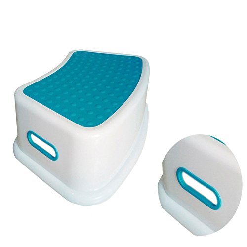 LANKUO Step Stool, Take It Along in Bedroom, Kitchen, Bathroom and Living Room. Great for Potty Training! (Blue)