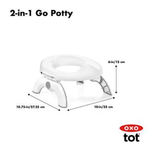 OXO Tot 2-in-1 Go Potty - Gray, 1 Count (Pack of 1)