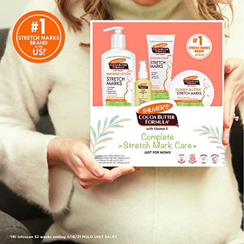 Palmer's Cocoa Butter Formula Pregnancy Skin Care Kit for Stretch Marks and Scars, Dermatologist Approved, Gift for Mom to Be, 4 Piece Full Size Set