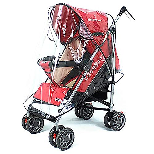 FASOTY Stroller Rain Cover Universal Waterproof Baby Stroller Cover, Rain Cover for Stroller, Jogging Stroller Rain Cover, Pushchairs Stroller Weather Shield for Wind Snow Dust, Ventilation Clear