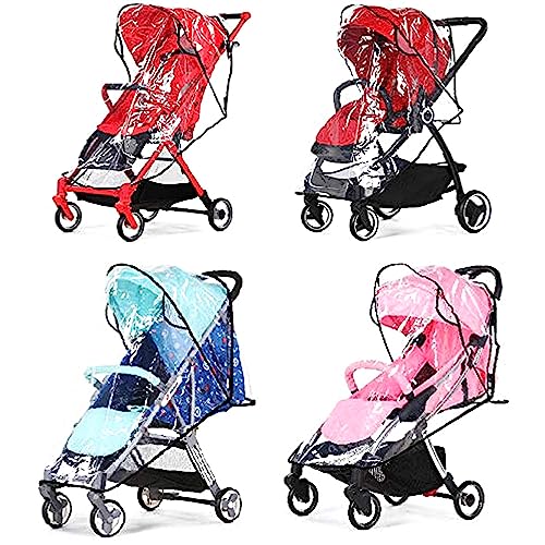 FASOTY Stroller Rain Cover Universal Waterproof Baby Stroller Cover, Rain Cover for Stroller, Jogging Stroller Rain Cover, Pushchairs Stroller Weather Shield for Wind Snow Dust, Ventilation Clear