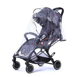 FASOTY Stroller Rain Cover Universal Waterproof Baby Stroller Cover, Rain Cover for Stroller, Jogging Stroller Rain Cover, Pushchairs Stroller Weather Shield for Wind Snow Dust, Ventilation Clear