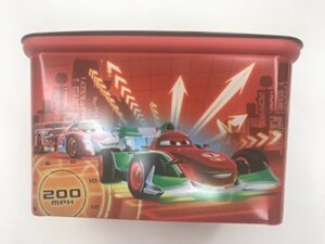 fvlfil disney pixar cars plastic storage bin with lid