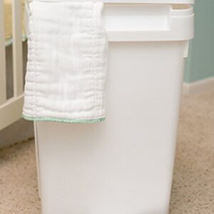 Sturdy Plastic Easy to Clean Flip Top Cloth Diaper Pail or Trash Can