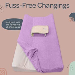 PooPoose Changing Pad Cover (Lavender Sunset)