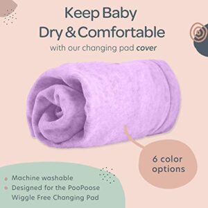 PooPoose Changing Pad Cover (Lavender Sunset)