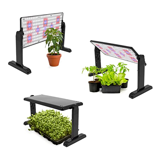 AeroGarden 45W LED Grow Light Panel - Grow Light for Plants, Includes Stand and Hanging Kit, Black