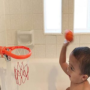 3 Bees & Me Bath Toy Basketball Hoop & Balls Set for Boys and Girls - Kid & Toddler Bath Toys Gift