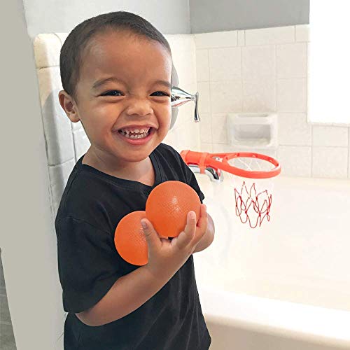 3 Bees & Me Bath Toy Basketball Hoop & Balls Set for Boys and Girls - Kid & Toddler Bath Toys Gift