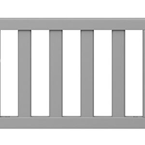 Graco Toddler Guardrail, Safety Guard Rail for Convertible Crib & Toddler Bed, Pebble Gray