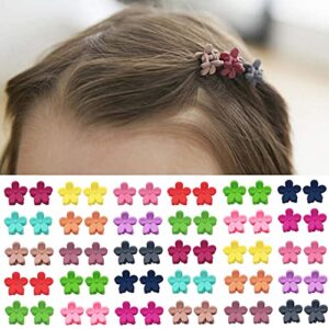 elesa miracle 60pcs baby girl mini hair claw clips flower hair bangs pin baby girl hair accessories clips