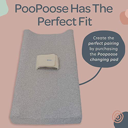 PooPoose Changing Pad Cover (Varsity Grey)