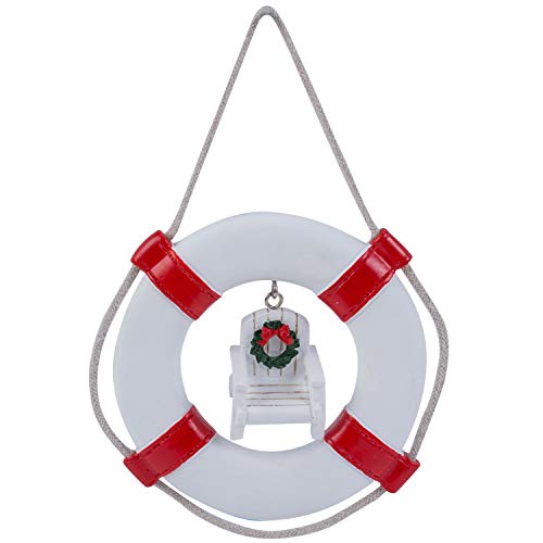 Beachcombers Life Ring with Chair Christmas Xmas Ornament Multi