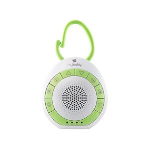 mybaby baby sound machine, white noise sound machine for baby, travel and nursery. 4 soothing sounds, integrated clip, small and lightweight. great for baby registry searches