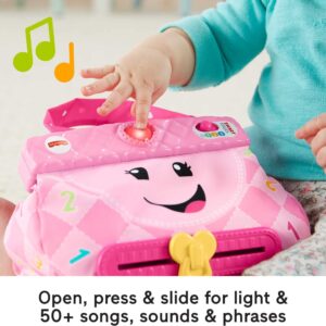 Fisher-Price Smart Purse Learning Toy with Lights Music and Smart Stages Educational Content for Babies and Toddlers, Pink​