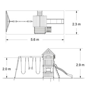 Backyard Discovery Atlantis All Cedar Wooden Swing Set