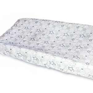 Softest Cotton Muslin Changing Pad Cover, Sterling Starshine