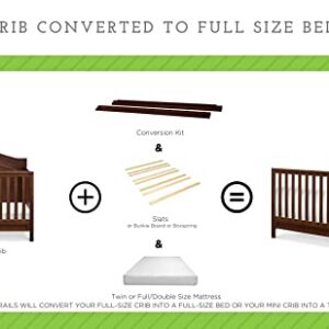 Full Size Conversion Kit Bed Rails for Davinci Porter Crib (White)