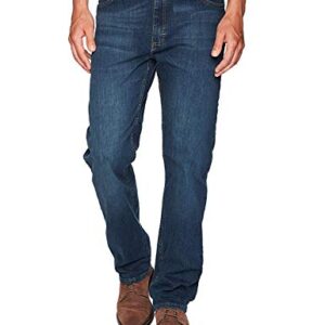 Wrangler Authentics Men's Classic 5-Pocket Regular Fit Jean, Twilight Flex, 34W x 32L