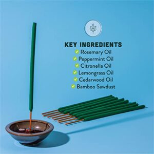 Murphy’s Naturals Mosquito Repellent Incense Sticks | DEET Free with Plant Based Essential Oils | 2.5 Hour Protection | 12 Sticks per Tube