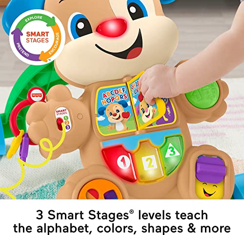 Fisher-Price Laugh & Learn Baby & Toddler Toy Smart Stages Learn With Puppy Walker, Educational Music Lights And Activities