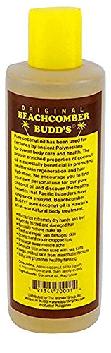 Hawaiian Beachcomber Budd’s Coconut Oil Suncare Skin Body Care 2-8 ounce Bottles Scented