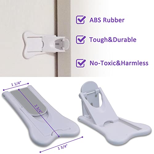 Sliding Door Lock for Child Safety, Window Stoppers for Vertical Windows, Sliding Glass Door Lock for Baby Proof (2 Pack)