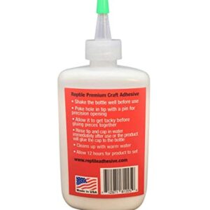 REPTILE Premium Craft Adhesive 4 oz Dries Clear-Order and Ship Above 40 Degrees F