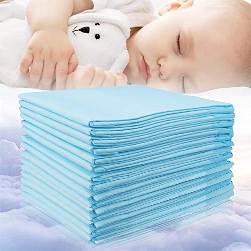 Baby Disposable Changing Pad, 20Pack Soft Waterproof Mat, Portable Diaper Changing Table & Mat, Leak-Proof Breathable Underpads Mattress Play Pad Sheet Protector(13'' 18'')