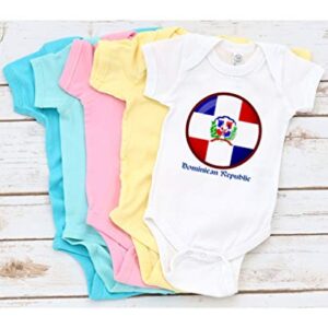 Dominican Republic Cute Flag Design Gift Baby Bodysuit Newborn Infant Onesie