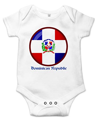 Dominican Republic Cute Flag Design Gift Baby Bodysuit Newborn Infant Onesie