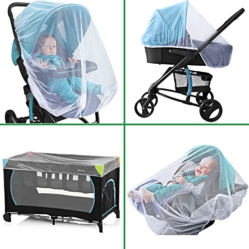 Baby Mosquito Net for Stroller, Car Seat & Bassinet – Premium Infant Bug Netting for Jogger, Carrier & Pack N Play – Toddler Canopy & Gift Packaging