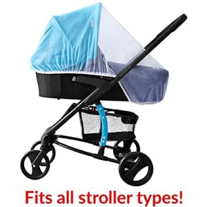 Baby Mosquito Net for Stroller, Car Seat & Bassinet – Premium Infant Bug Netting for Jogger, Carrier & Pack N Play – Toddler Canopy & Gift Packaging