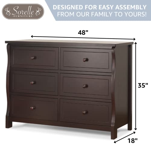 Sorelle Tuscany Double Dresser, Weathered Gray, Crib