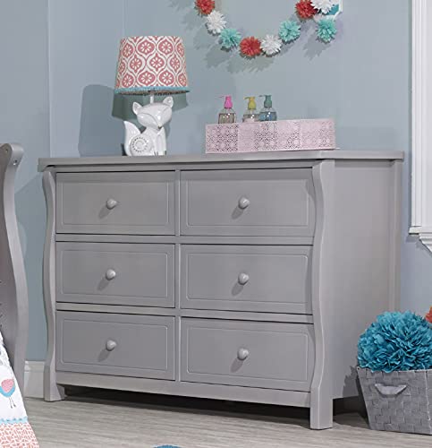 Sorelle Tuscany Double Dresser, Weathered Gray, Crib