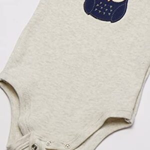 Hudson Baby Unisex Baby Cotton Bodysuits Forest, 0-3 Months