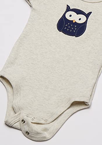 Hudson Baby Unisex Baby Cotton Bodysuits Forest, 0-3 Months